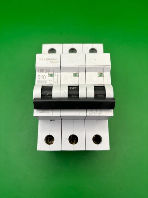 BILL TALISMAN PLUS THD103 D10 10A 3 Phase MCB £19.99 - PicClick UK
