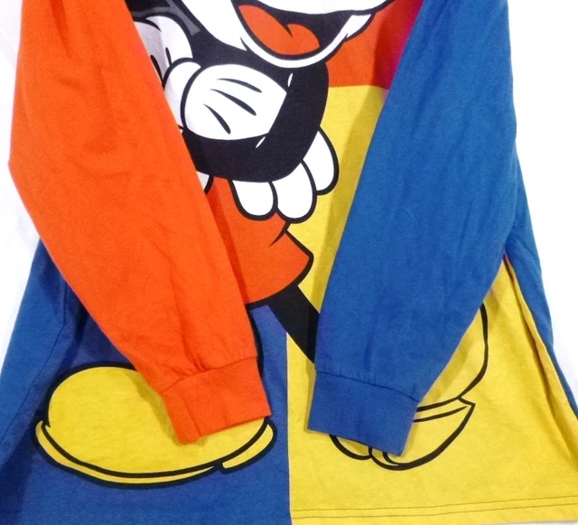 DISNEY MICKEY MOUSE-MENS Long Sleeve T-Shirt-XL Extra Large-Multi Color ...