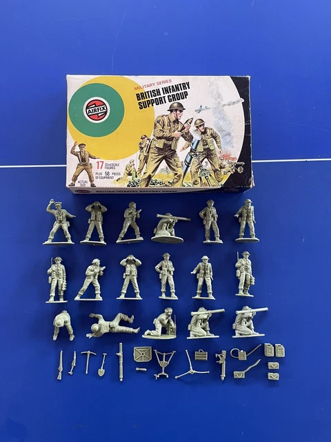 AIRFIX TOY SOLDIERS Boxed British Infantry Support Group 1/32 Scale WW2 £24.99 - PicClick UK