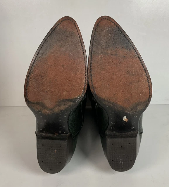 TONY LAMA GREEN Teju Lizard Cowboy Boots | USA Made | Men’s 8 EE (Extra ...