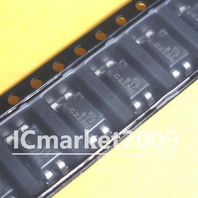 100 PZ EL817C -4 EL817 PC817C PC817 817C chip fototransistor 4 pin SOP ...