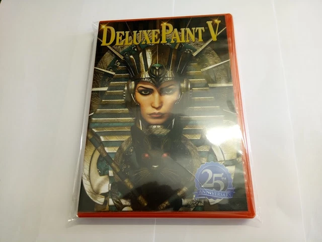 AMIGA DELUXE PAINT V - NEW ARTWORK - 'BOXED' 25th CD-ROM Deluxe Paint 5 ...