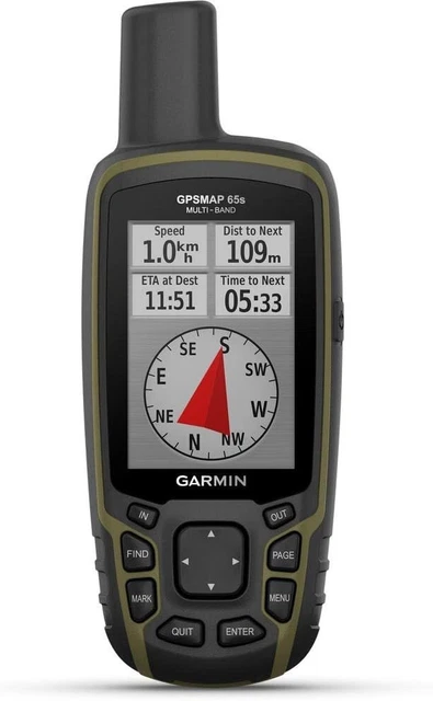 GARMIN 010-02451-10 GPSMAP 65s Multi-Band/Multi-GNSS Handheld with ...