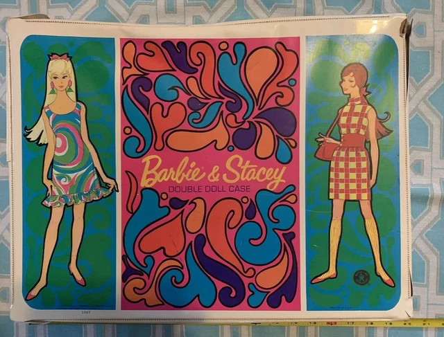 Rare Vintage 1967 Barbie And Stacey Double Doll Case Mod 60s Mattel Eur 2519 Picclick Fr