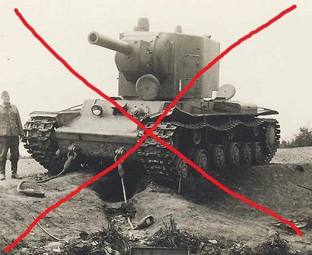 FOTO/PHOTO 284,PANZER,TANK, WW2, KV-2 ,German Soldier, Eastern Front ...