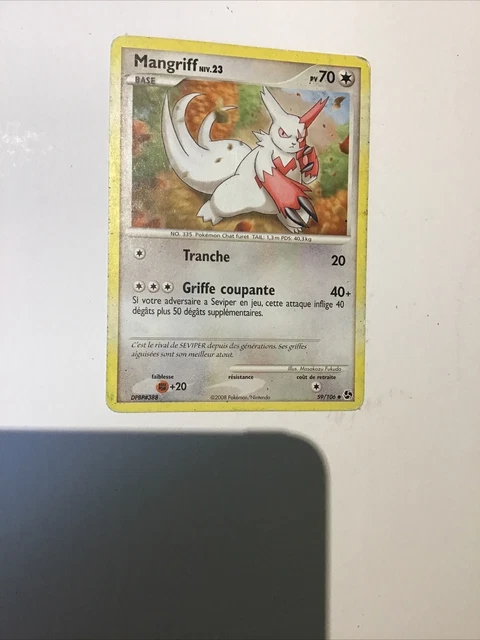 CARTE POKÉMON DIAMANT & Perle Duel au sommet 59/106 mangriff EUR 0,10 ...