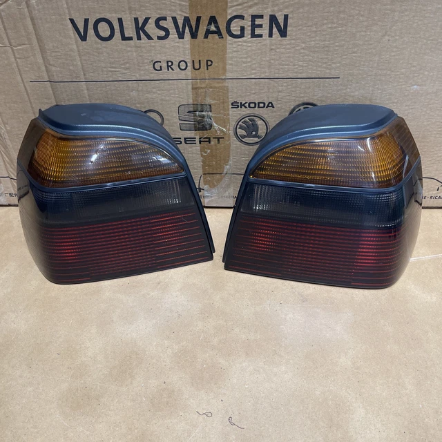 VW GOLF MK3 gti vr6 tinted rear lights genuine hella pair includes bulb ...