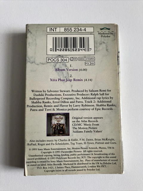 BANDE-SON BANDE CASSETTE Shabba Ranks Family Values Affair mouvement ...