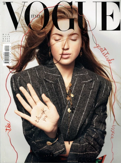VOGUE ITALIA DECEMBER 2020 Iila Moss Cara Taylor Vittoria Ceretti Mica ...