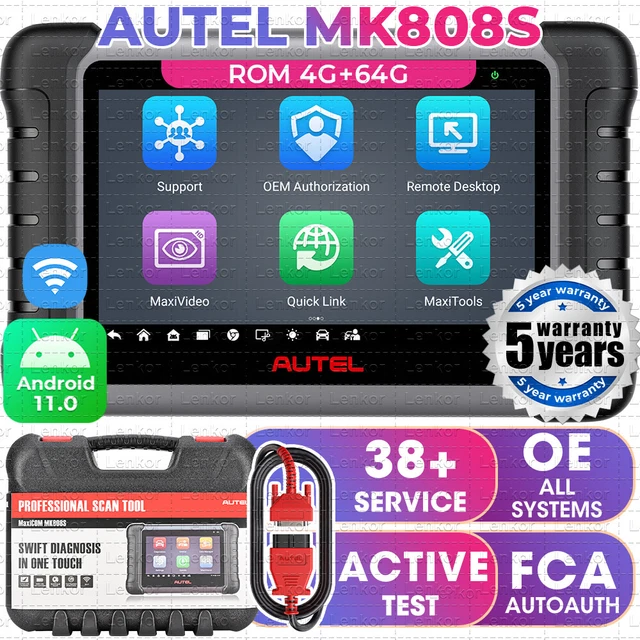 2025 AUTEL MAXICOM MK808S PRO+ Bidirectional Car Diagnostic Scanner ...