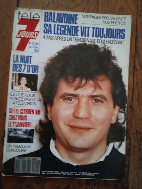 MAGAZINE TÉLÉ 7 jours de 1990 - Roch Voisine EUR 5,00 - PicClick FR