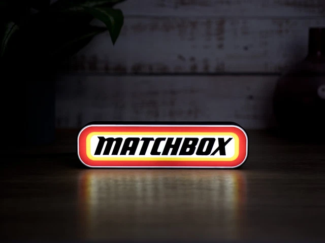MATCHBOX LED SIGN, Matchbox Cars Logo Sign, USB Collectable Night Light ...