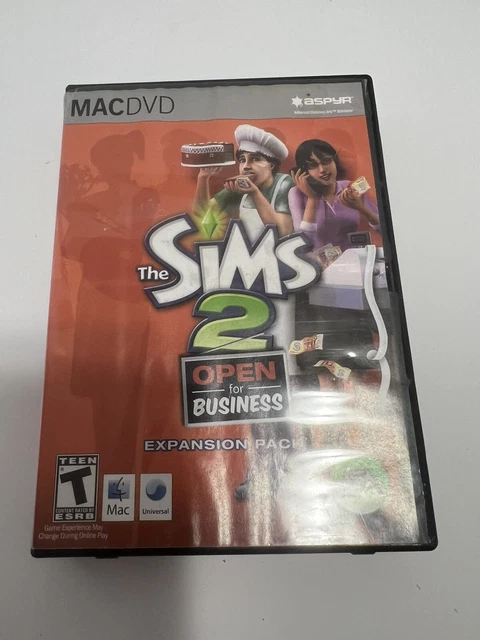 THE SIMS 2 Open for Business MAC DVD 2004 Expansion Pack CIB with ...