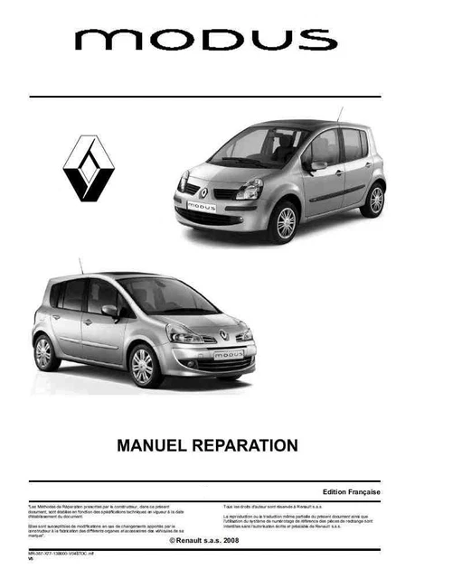 MANUEL ATELIER ENTRETIEN réparation technique Renault Modus et Grand ...