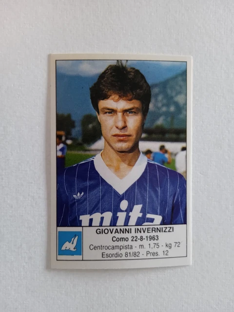 Figurina Calciatori Edis 1985 86 Como Invernizzi N 55 Nuova Con Velina