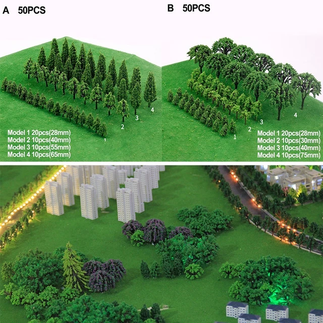 TREES MODEL MODELS Landscape Landscape Scale Miniature Trees Model ...