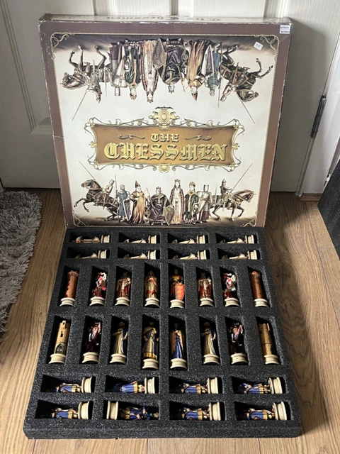 THE CRUSADES MEDIEVAL Chessmen Hand Painted Chess Set £89.99 - PicClick UK