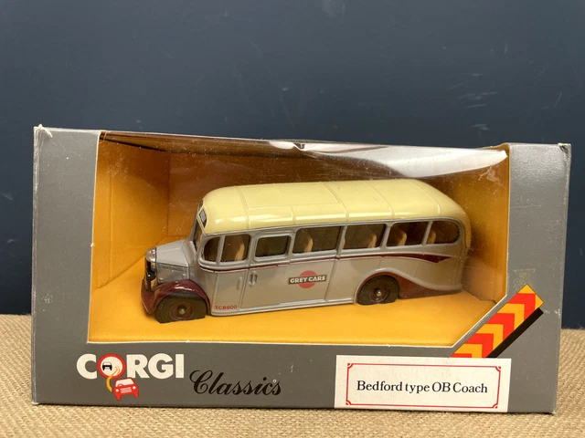1986 CORGI CLASSICS - Bedford Type Ob Coach C949/4 Grey Cars - Boxed ...