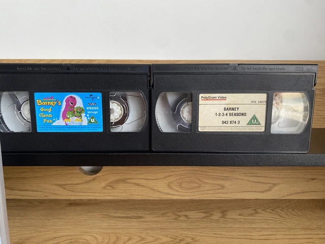 BARNEY THE DINOSAUR VHS Video Tape DOUBLE PACK SERIES 1-5 Rare Vgc ...