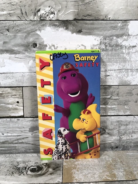 BARNEY SAFETY VHS Home Video Tape 1995 Lyons Group RARE Sing-Along ...