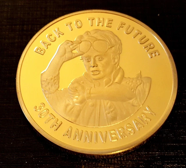 BACK TO THE Future Gold Coin Trilogy Michael J Fox Iconic Movie Past ...
