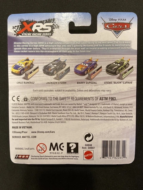 DISNEY PIXAR CARS Rocket Racing Lightning McQueen With Blast Wall (XRS ...