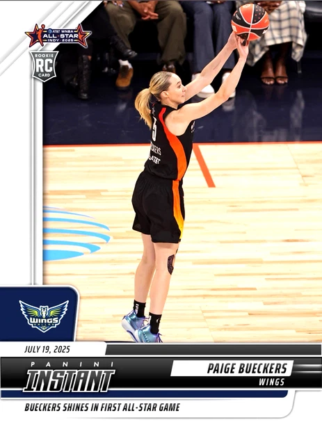 PAIGE BUECKERS RC 2025 Panini Graded Gem-Mt 10 All-Star Rookie Card ...