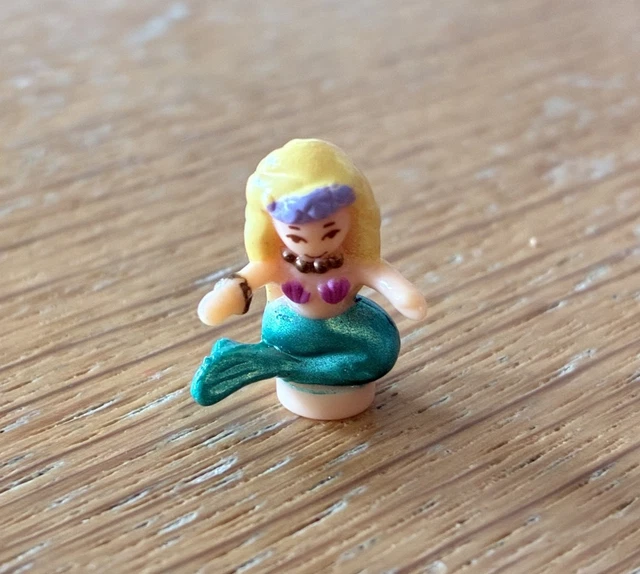 POLLY POCKET SPARKLING Mermaid Adventure Figure Vintage Bluebird Toys ...