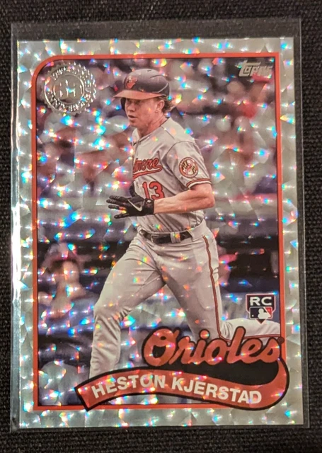 HESTON KJERSTAD 2024 Topps Series 2 89B2-18 feuille argent recrue RC ...