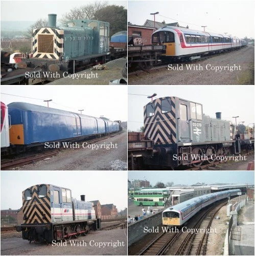 7 X ORIGINAL 35mm Negatives B.R British Railways Trains locos class 03 ...
