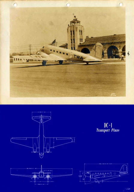 DOUGLAS DC-1 MANUAL & Plans 1930's rare detailed archive PDF Vintage ...