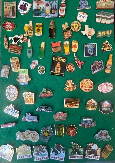 BEER BREWERY PIN Badges, Holstein, Stella, McEwans, Lowenbau and many ...