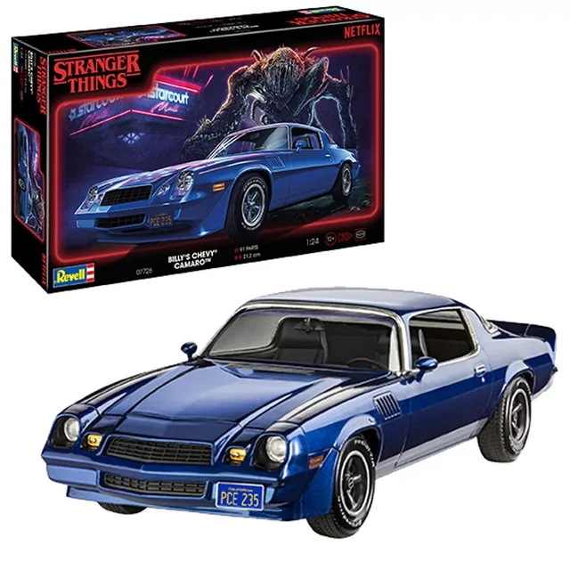 REVELL STRANGER THINGS Billy's Chevy Camaro 1/24 Scale Model Kit 91pcs ...