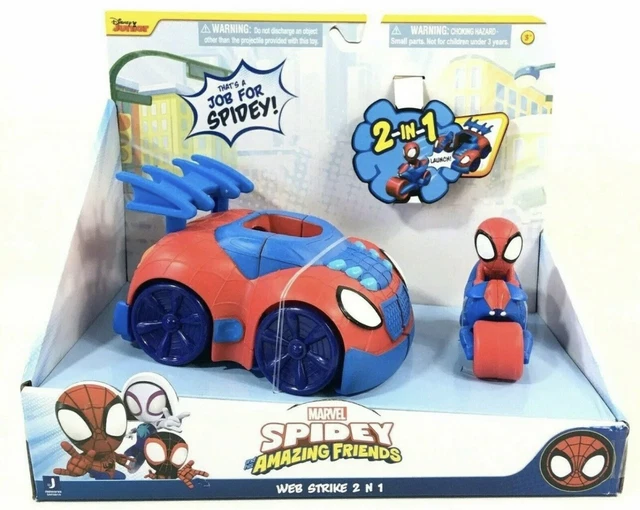 MARVEL SPIDEY AND His Amazing Friends Web Strike 2 in 1 Vehicle BRAND ...