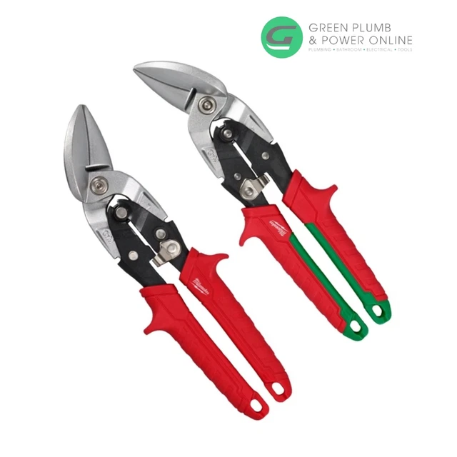 MILWAUKEE OFFSET TWIN Pack Aviation Snips New 2025 Version 4932499017 £ ...