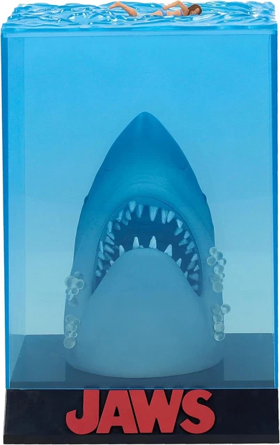 JAWS THE SHARK Statue with Girl Swimming Poster 3D 1975 SD Toys £79.46 ...