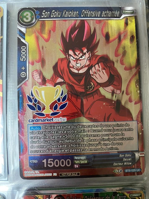 DRAGON BALL SUPER Son Goku Kaioken, Offensive BT8-025 FR CARDMARKET SERIES Foil EUR 10,00 ...