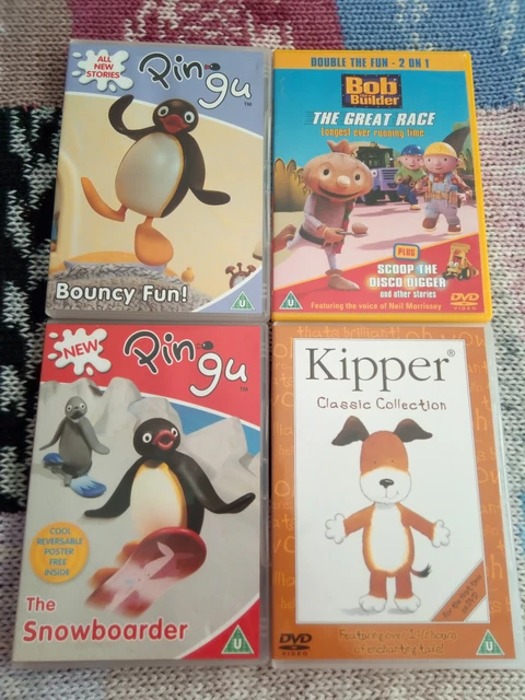 BUNDLE OF FOUR Children's Various DVDS - Pingu - Kipper & Bob The ...