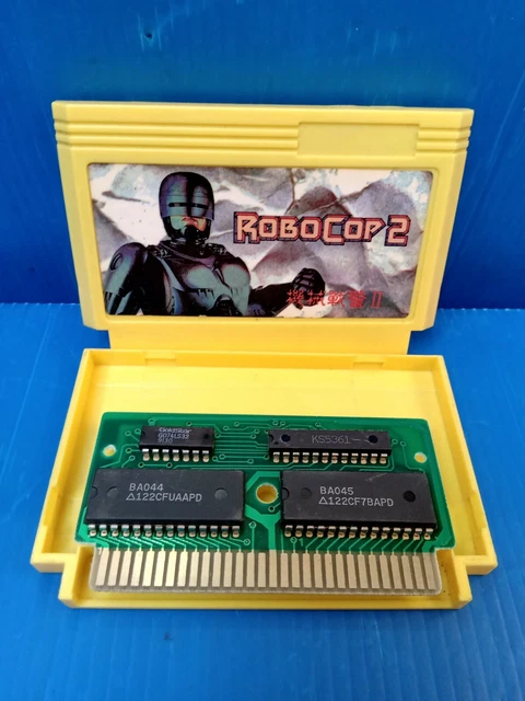 RARE VINTAGE FAMICLONE ROBOCOP 2 Old Chips Famicom Nes cartridge .. EUR ...