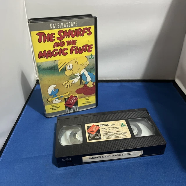 THE SMURFS AND The Magic Flute -VHS Cassette Tape -1985 Kaleidoscope £4 ...