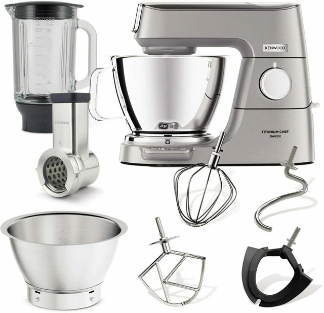KENWOOD KÜCHENMASCHINE KVC85.314.SI Titanium Chef Baker, 1200 Watt, stufenlos EUR 329,95 ...