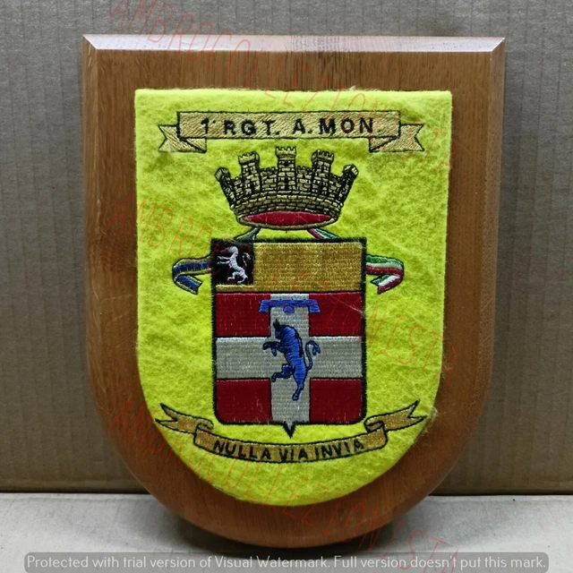 CREST MILITARE 1° RGT Artiglieria da Montagna "Nulla Via Invia ...