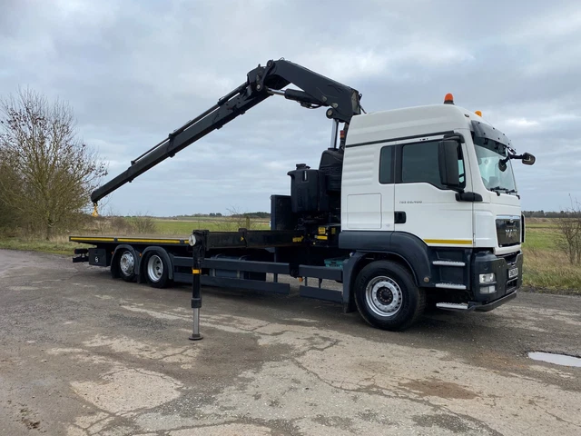 2013 MAN TGS 400 Sleeper Cab 26t Flat Truck with Fassi F310 Crane £ ...