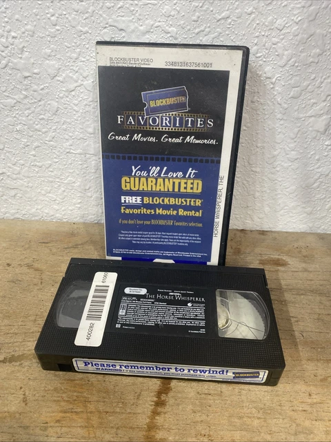 BLOCKBUSTER VIDEO VHS Tape Clamshell The Horse Whisperer Movie Film ...