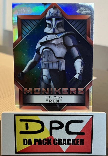 CAPTAIN REX 2023 Topps Cromato Star Wars Monikers #M-28 **INSERTO ...