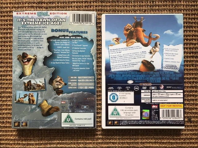 ICE AGE (EXTREME Cool Edition) / Ice Age 2 DVD £4.99 - PicClick UK