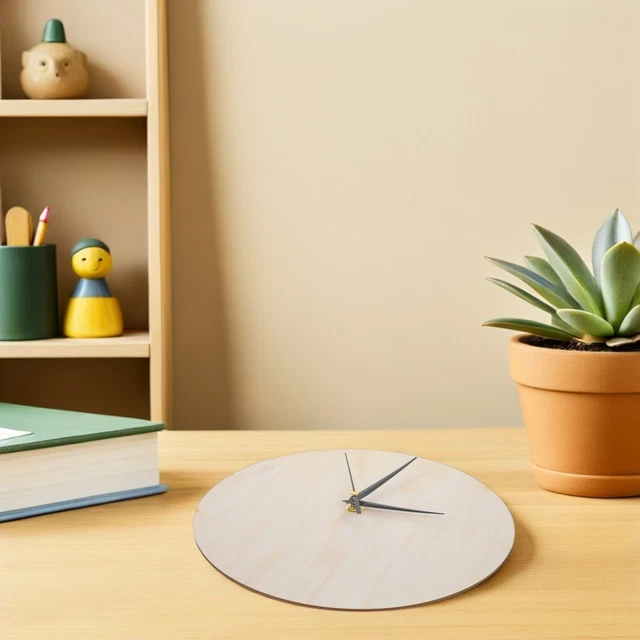 2 PCS CLOCK Faces for Crafts Wall Clocks Wood Making Accessories Blank ...