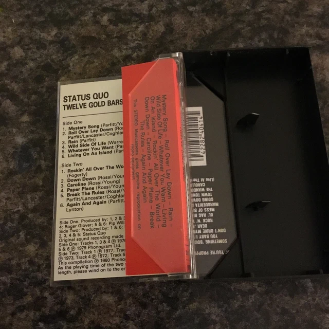 STATUS QUO - 12 Gold Bars Vol 1 & 2 Double Cassette Box Set Rare ...