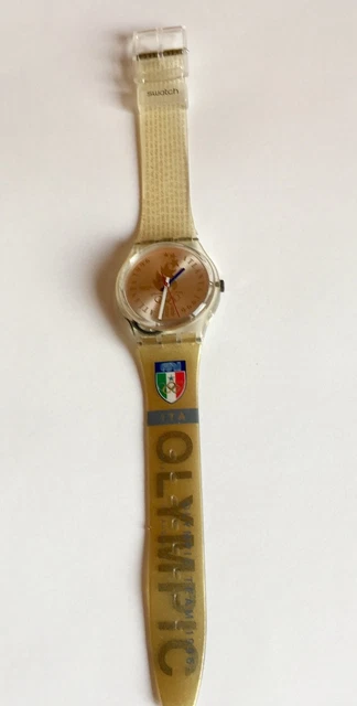 OROLOGIO SWATCH GZ 150 Italia Gold Olympic Team 1996 Atlanta EUR 250,00 ...