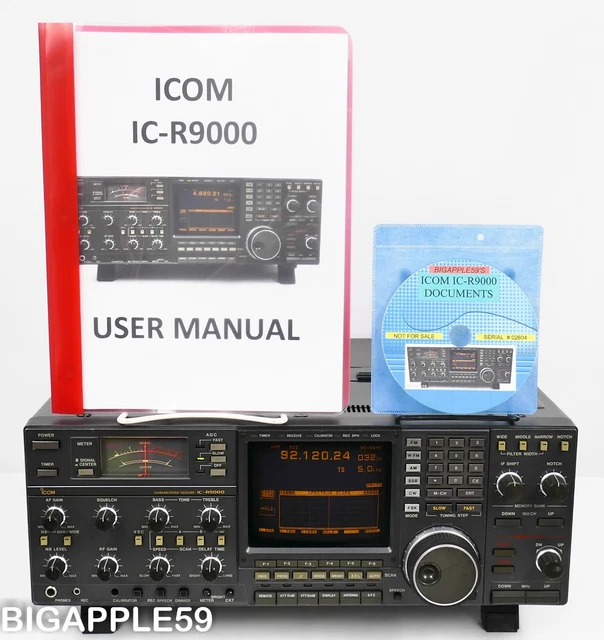 ICOM IC-R9000 AM FM SSB CW VHF UHF Radio Receiver 100 KHz -1999 MHz ...